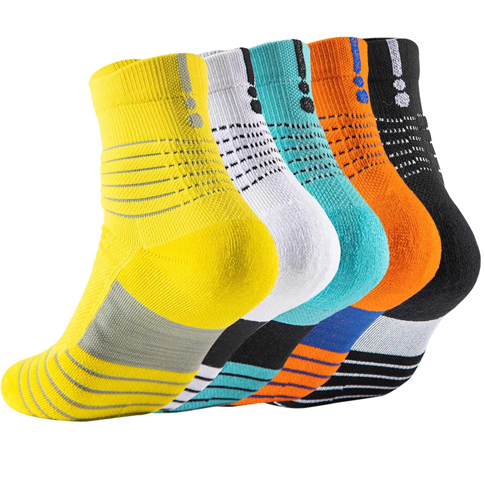 Sport-Socks-Football-Cycling-Soccer-Compression-Running-Bike-Fitness ...