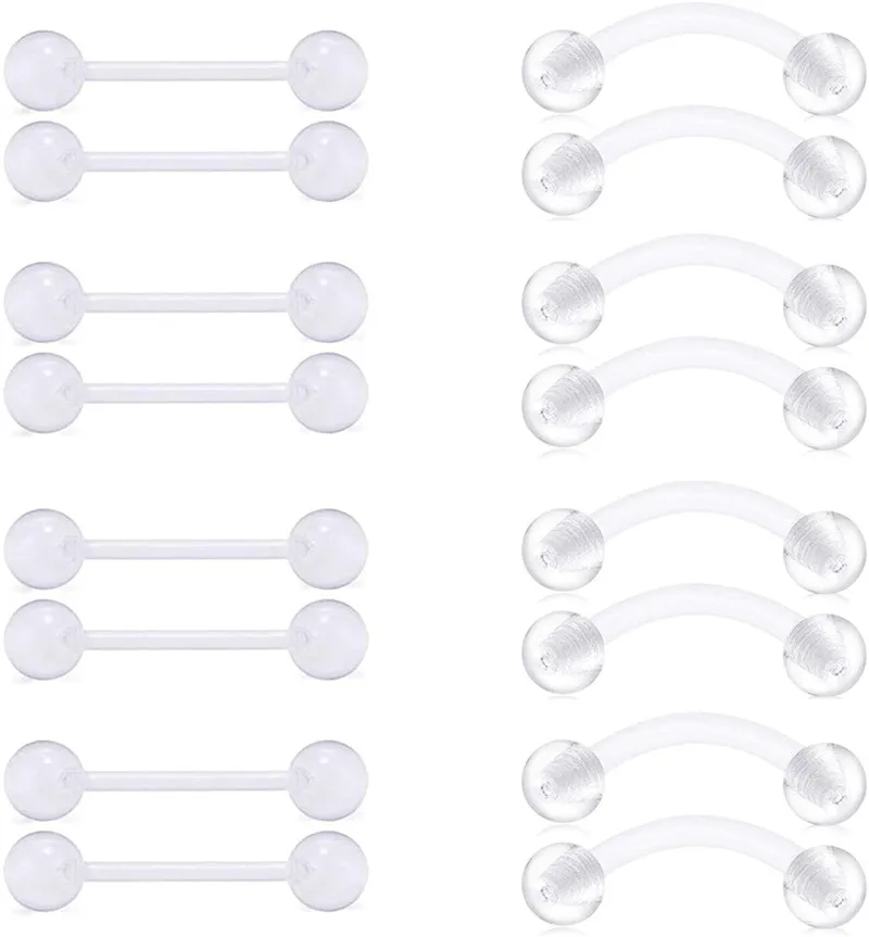 Clear Tongue Rings For Work