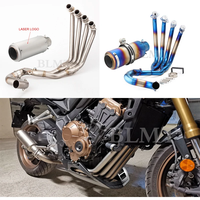 CBR650F Motorcycle Full Exhaust System Header Pipe Front Pipe For HONDA ...
