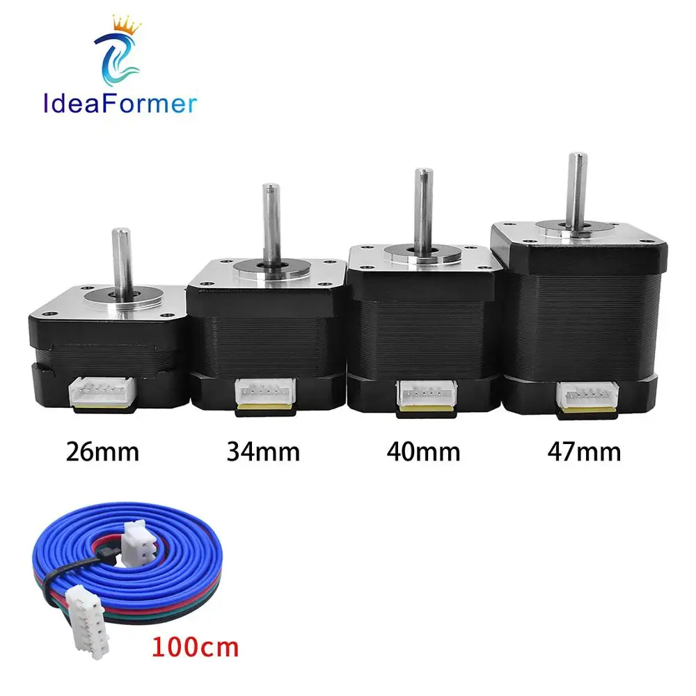 1Pc Nema 17 Hybrid 42 Stepper Motor Height 26mm 34mm 40mm 48mm 4 Port ...