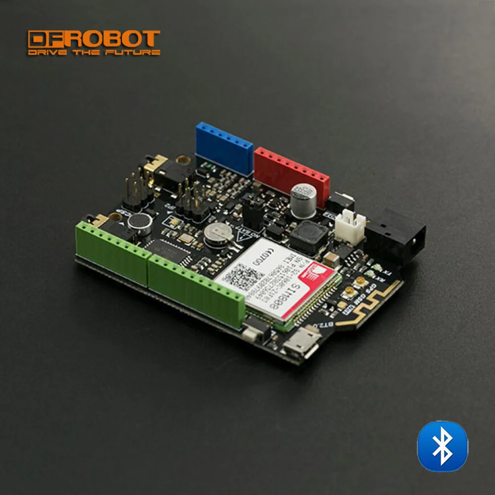 DFRobot placa base SIM808 GSM, GPRS, GPS, IoT, Arduino, Leonardo, con Bluetooth, ATmega32u4, MCU ...