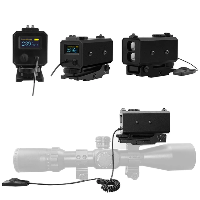 LaserWorks LE-032 Mini Laser Rangefinder Rifle Scope Mate Hunting or ...