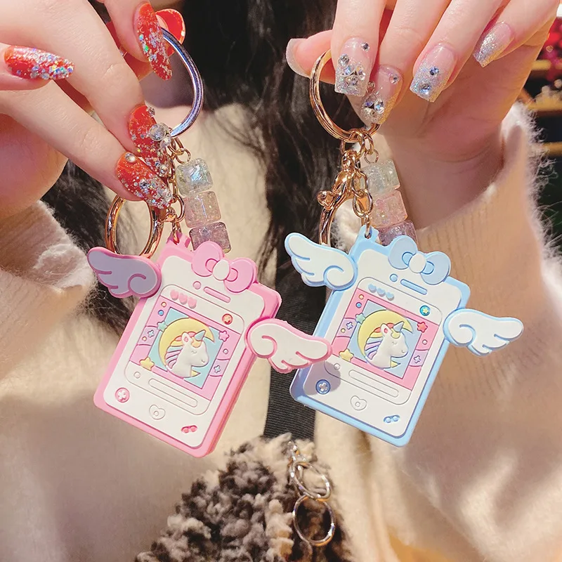 2020 Hot Unicorn Notepad Keychains Cartoon Cute Fly Unicorn Notebook ...