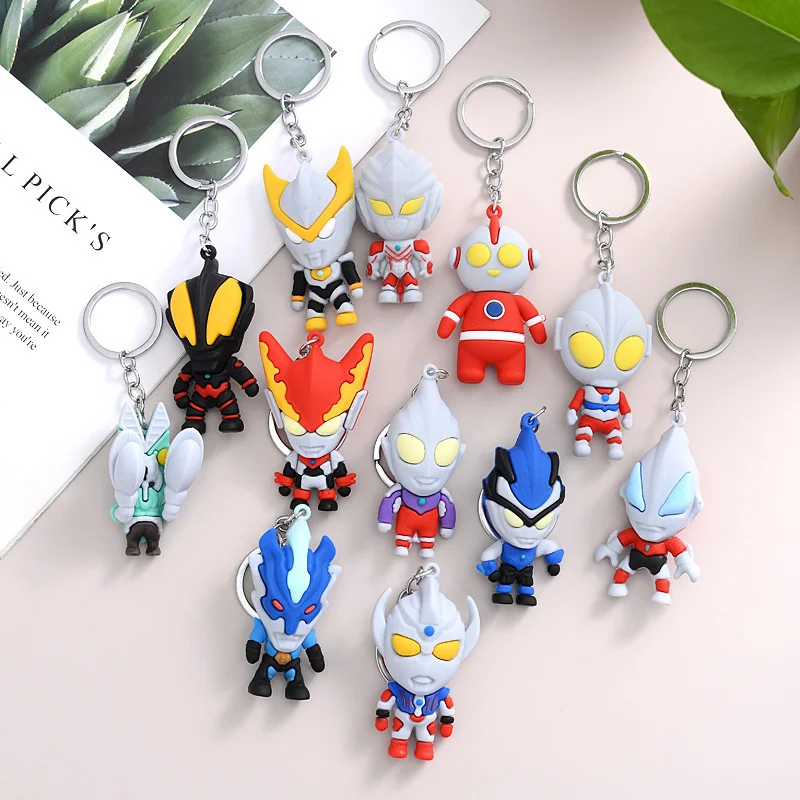Anime-Ultraman-Light-Tiga-Ultraman-Silicone-Keychain-Pendant-For-Women ...