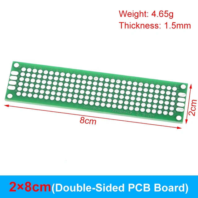 2x8 3x7 4x6 5x7 6x8 7x9 8x12 9x15 cm Double Side Prototype DIY ...