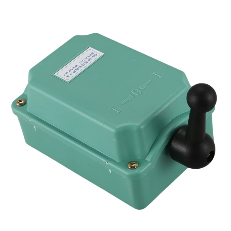 AC 380V 60A Forward Stop Reverse Motor Cam Starter Changeover Switch QS ...