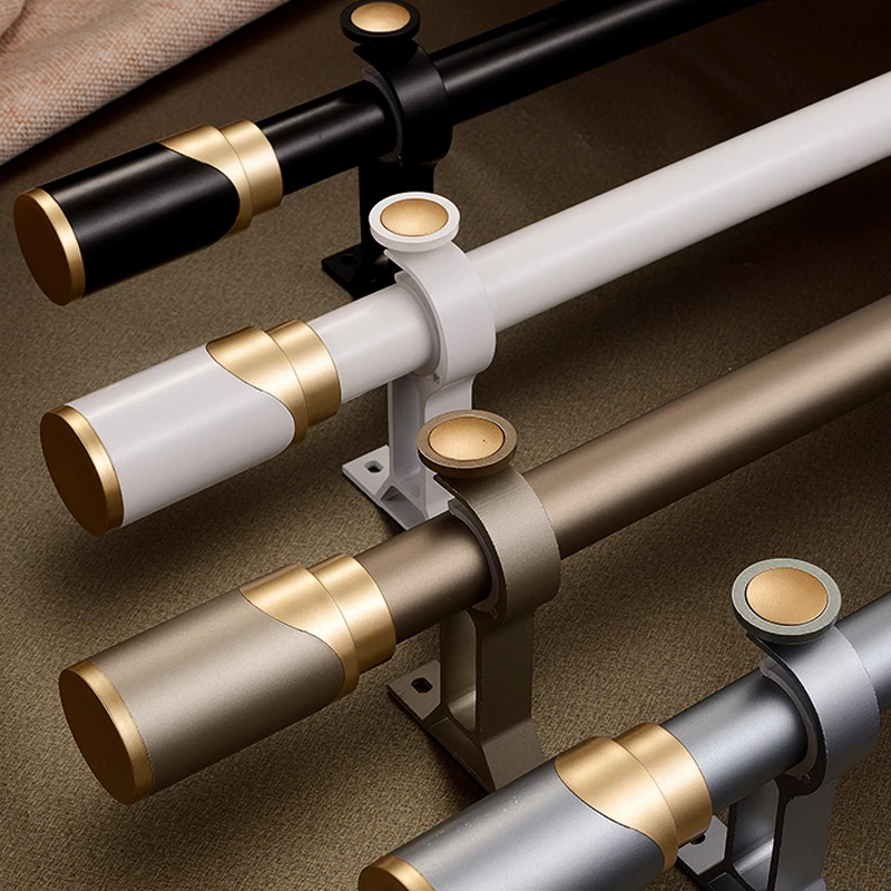 Curtain-Roman-Rod-Single-Rod-Mute-Aluminum-Alloy-Double-Rod-Perforated ...