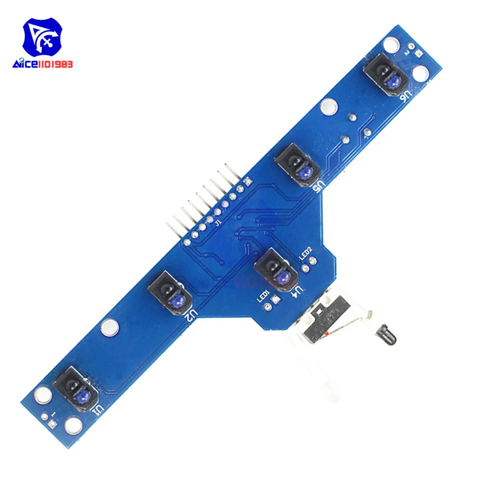 diymore-5-Channel-IR-Infrared-Detector-Tracking-Line-Obstacle-Avoidance ...