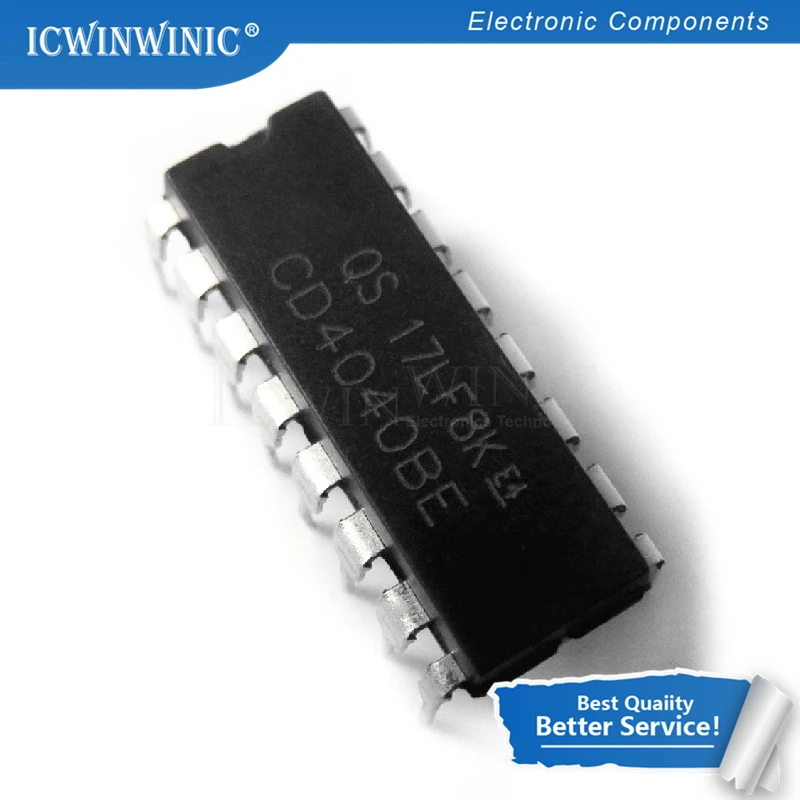 Logic Integrated Circuit 10 Pieces CD4040 Logic IC DIP-14 - Binary ...