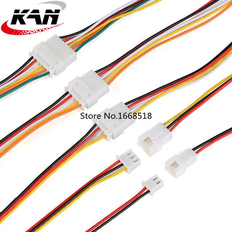 Jst Connector XH2.54mm 2P 3P 4P 5P 6P Kabel Connectoren Draad Connectoren Plug Socket Jst XH2 ...