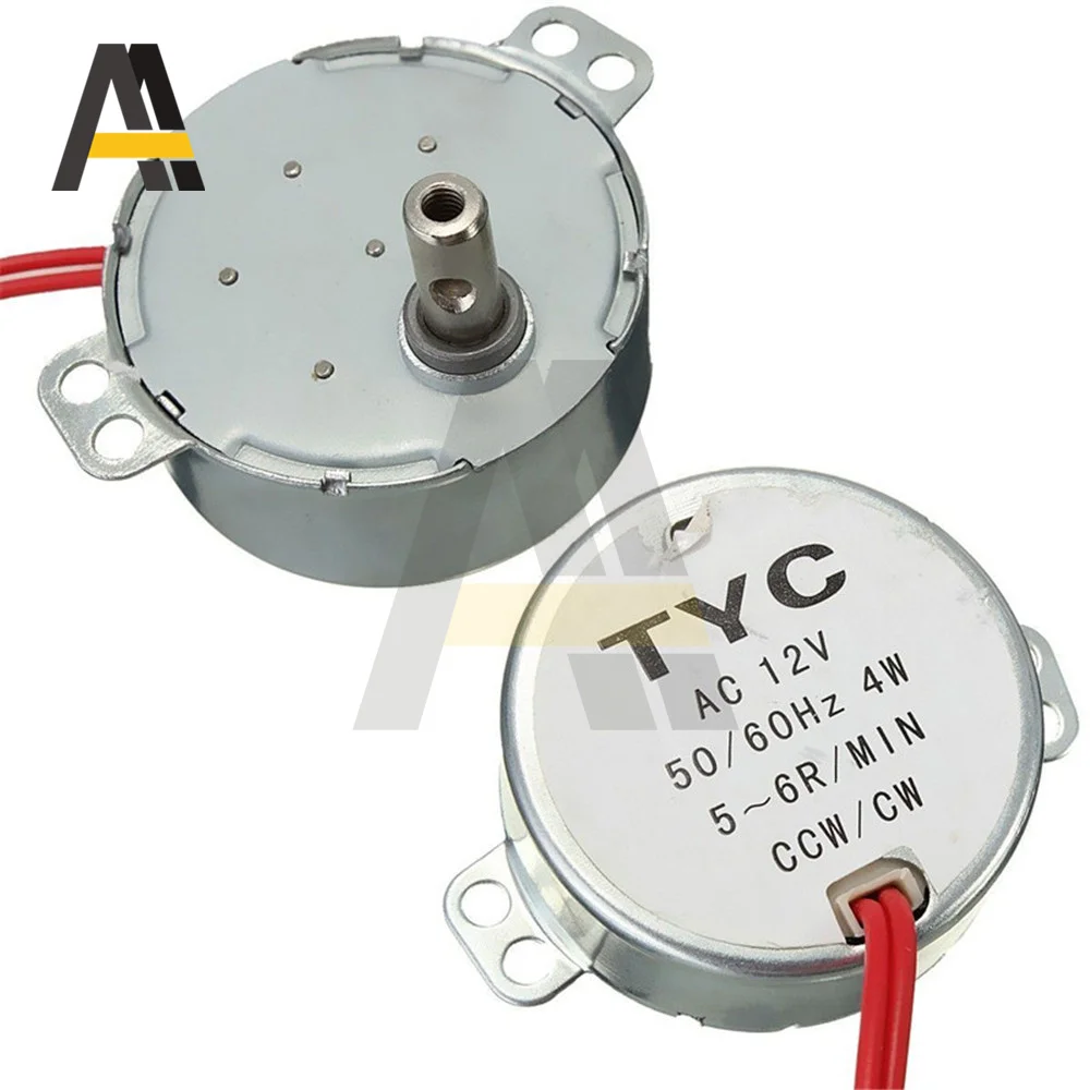 Tyc-50 Motor Síncrono Ac 12v 11v-127v 220-240v 50/60hz Cw/ccw 4w Ímã Permanente Não-direcional ...