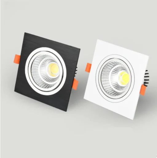 Luces LED empotradas regulables cuadradas, iluminación interior, 7W, 9W ...