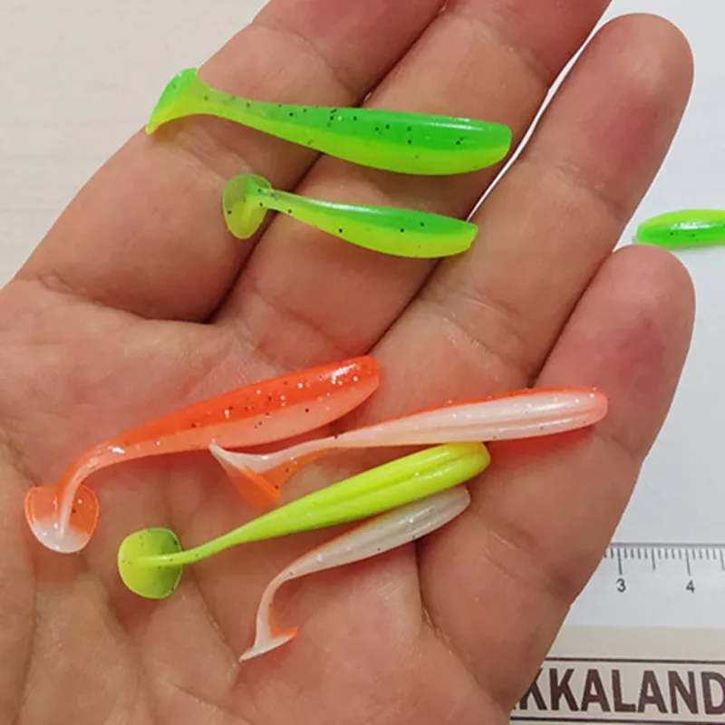 Ufishing 5cm/6cm/7cm PVC Soft Fishing Lure 10Pcs/Bag Bass Worm Lure ...