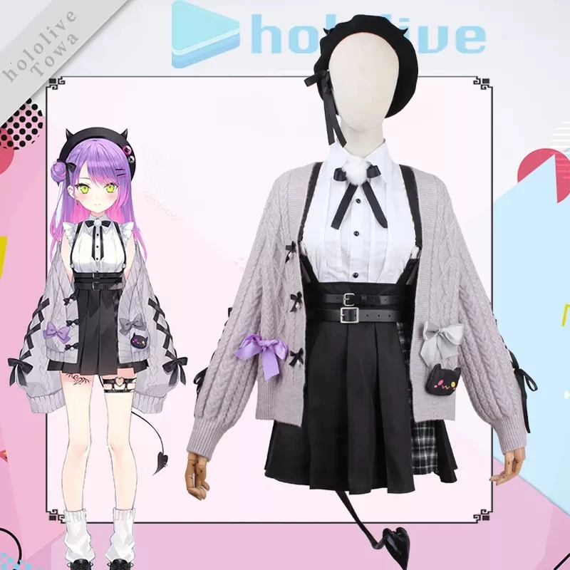COSLEE VTuber Hololive Tokoyami Towa Daily Wear Suit Cosplay Costume ...