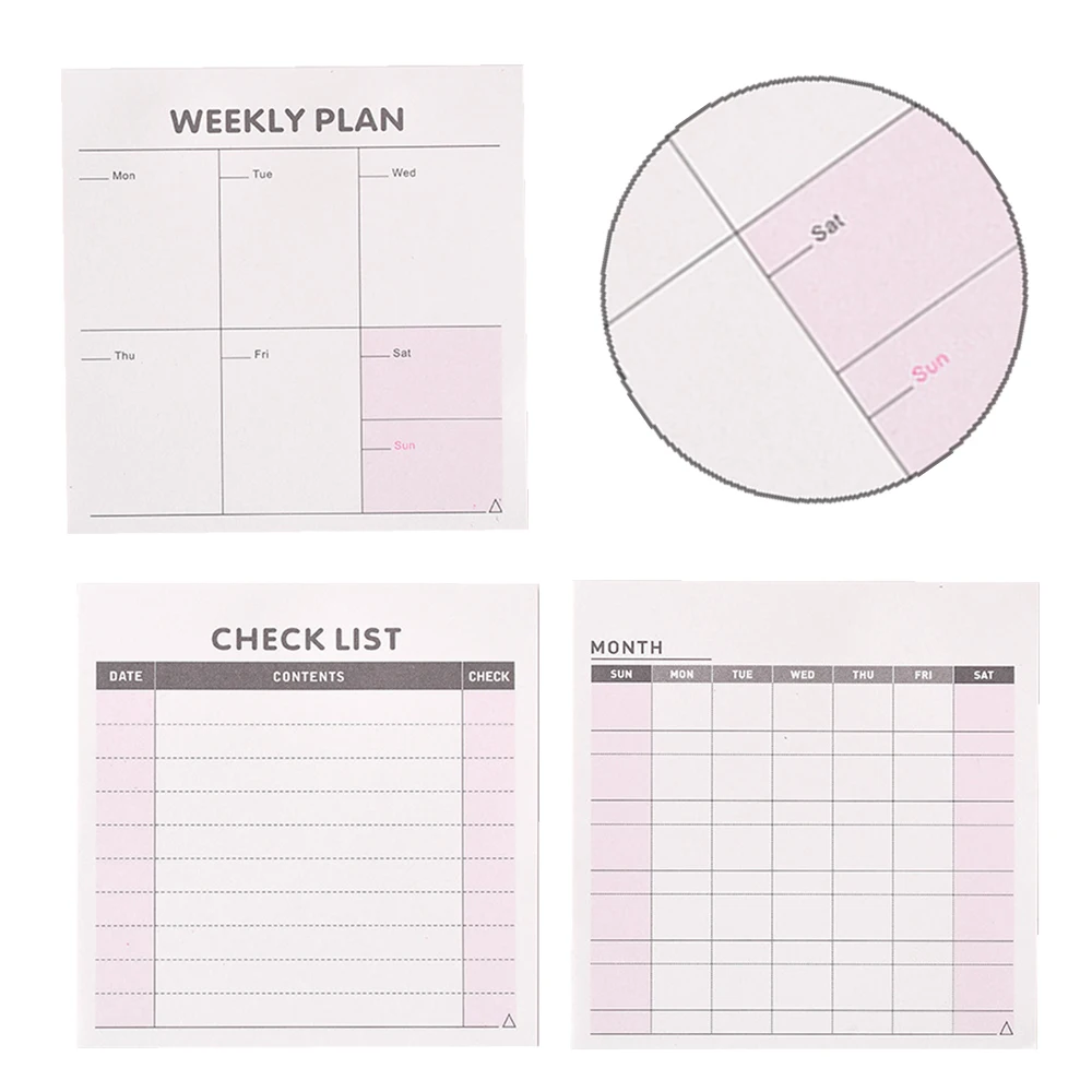 Горячая ежедневный Еженедельный ежемесячный Настольный ежедневник планировщик наклейки