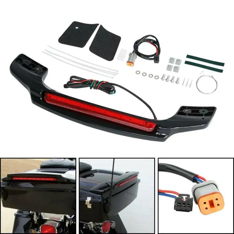 Motorcycle Led Trunk Light Spoiler For Harley Tour Pak Touring King ...
