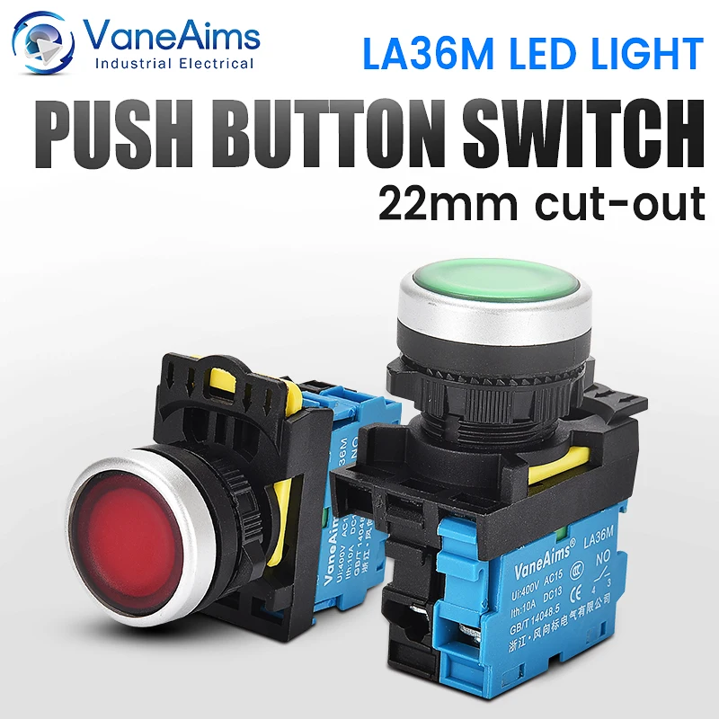 22mm-Momentary-Push-Button-Switch-Easy-to-Install-Button-With-Fixation ...