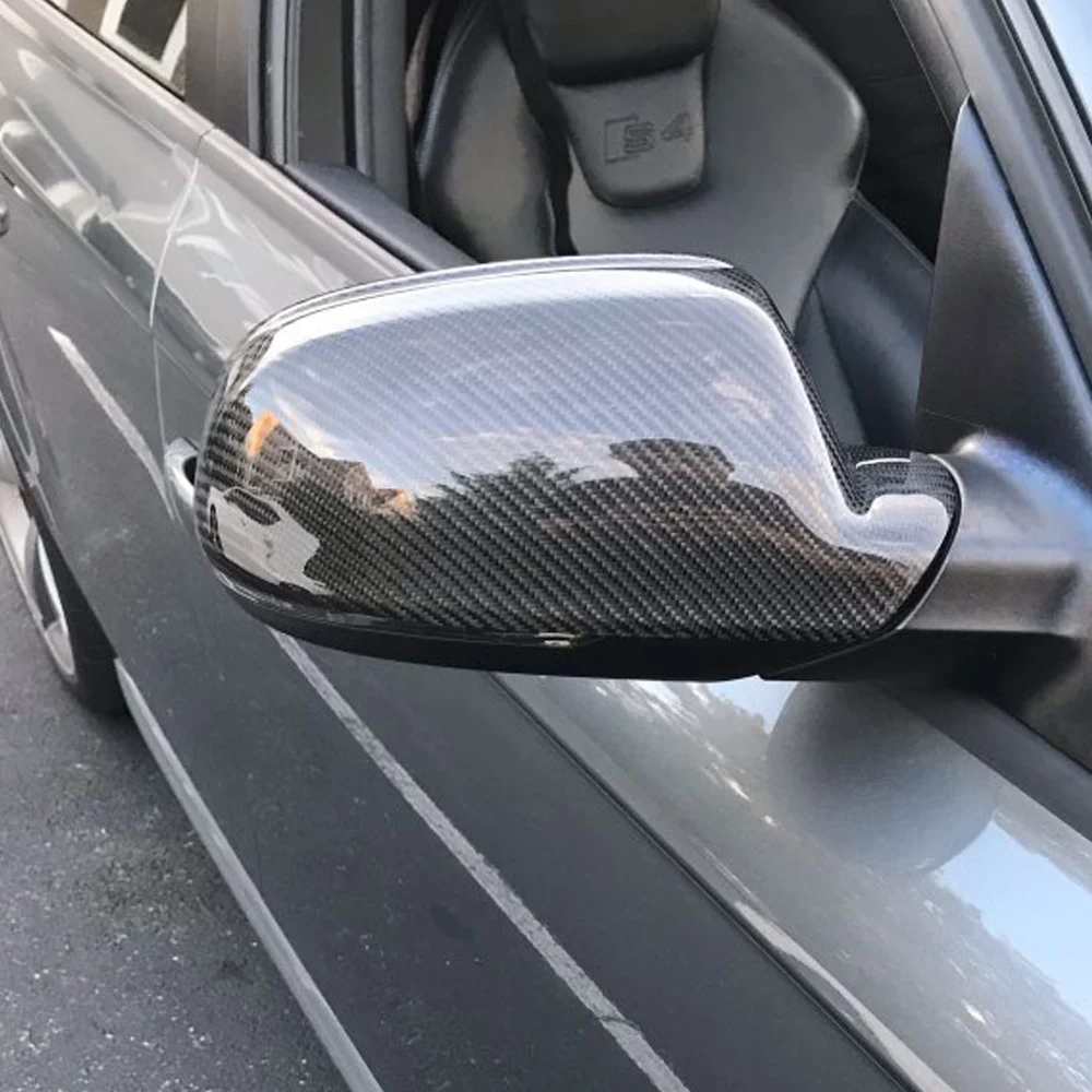 Car Mirror Cover for Audi A3 8P A4 A5 B8 B8.5 Q3 A6 C6 4F S6 Signal ...