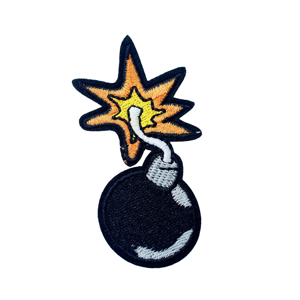 Bomb-Size-3-5X7-0cm-DIY-Cloth-Patch-Badge-Embroidered-Cute-Badges ...
