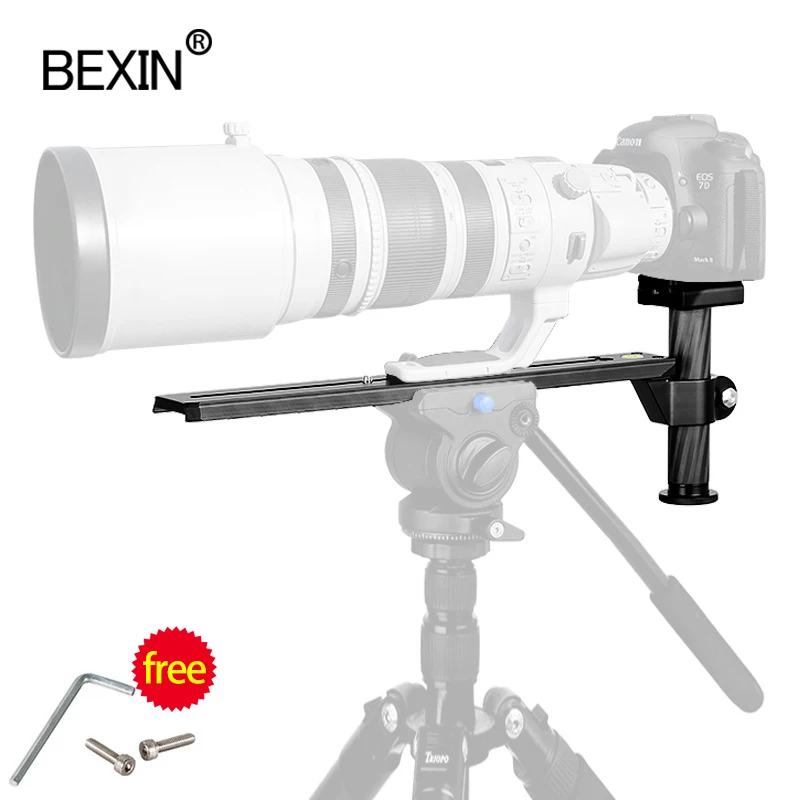 Telephoto lens support dslr quick release camera plate tripod area 50mm ...
