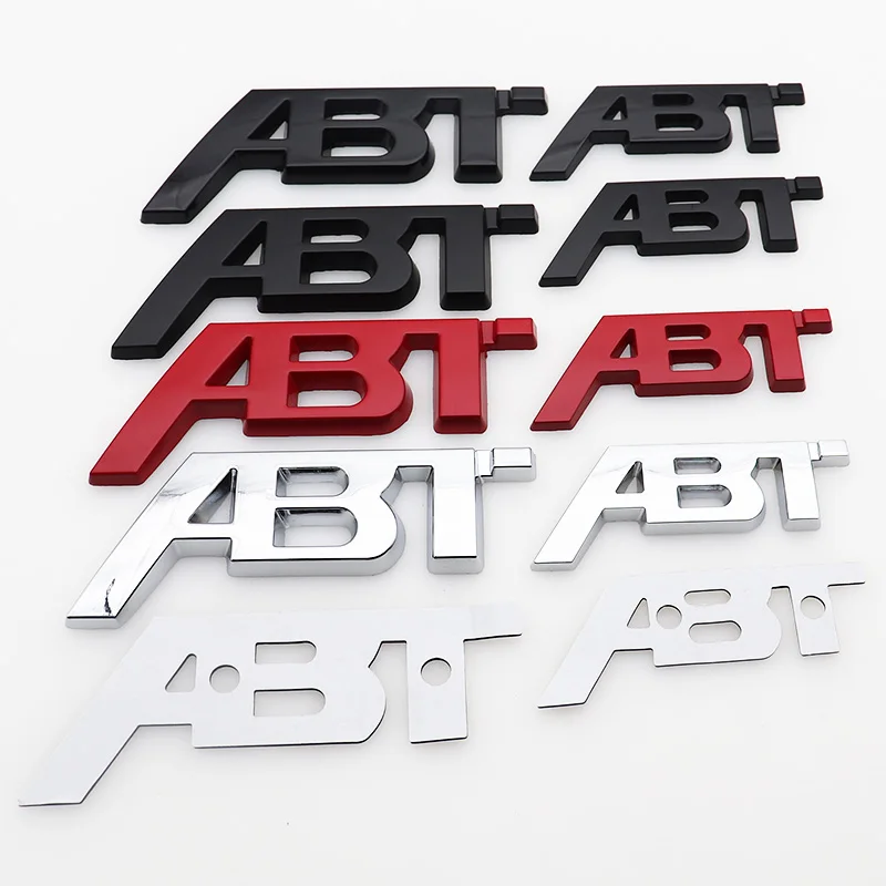 1pcs 3d New Abt Metal Car Logo Trademark Sticker Rear Bumper Tail Door ...