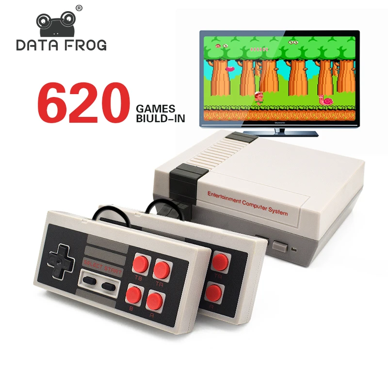 Data Frog 8 Bit Console For Nes Retro 620 Mini Tv Dendy Game Console ...