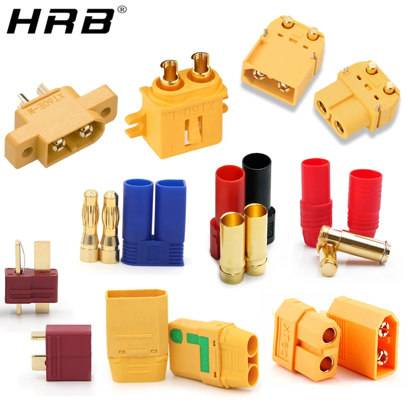 Conector macho y hembra Amass XT60 XT90 XT90 S EC5 EC3 T Deans XT60E XT60PW MR60 MT30 AS150 ...