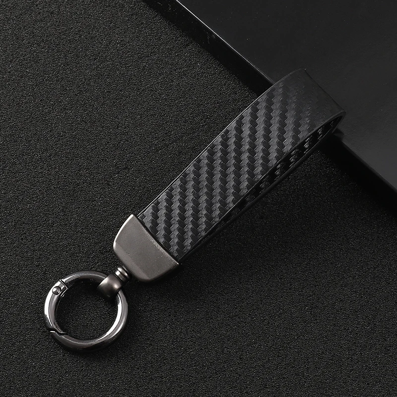 Luxury Carbon Fiber Car Logo Keychain Custom Auto Keyring Accessories ...