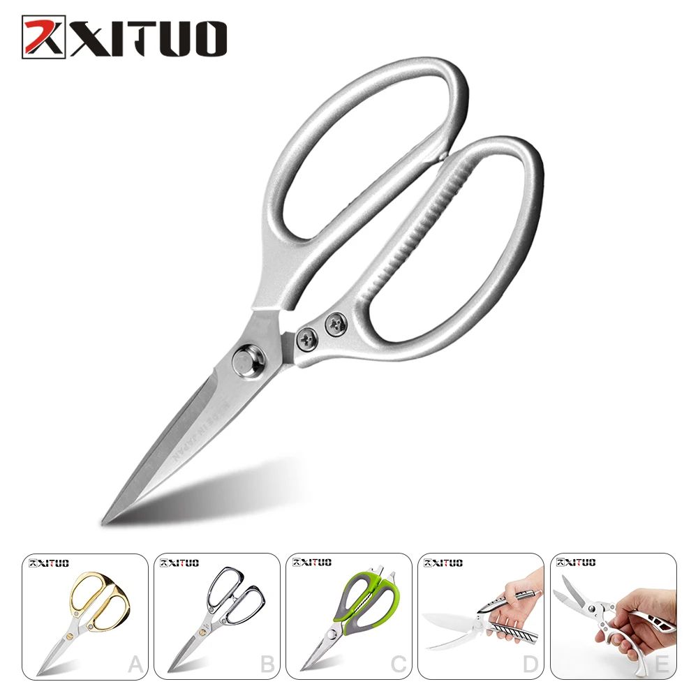 XITUO-kitchen-scissors-stainless-steel-home-kitchen-gardening-strong ...