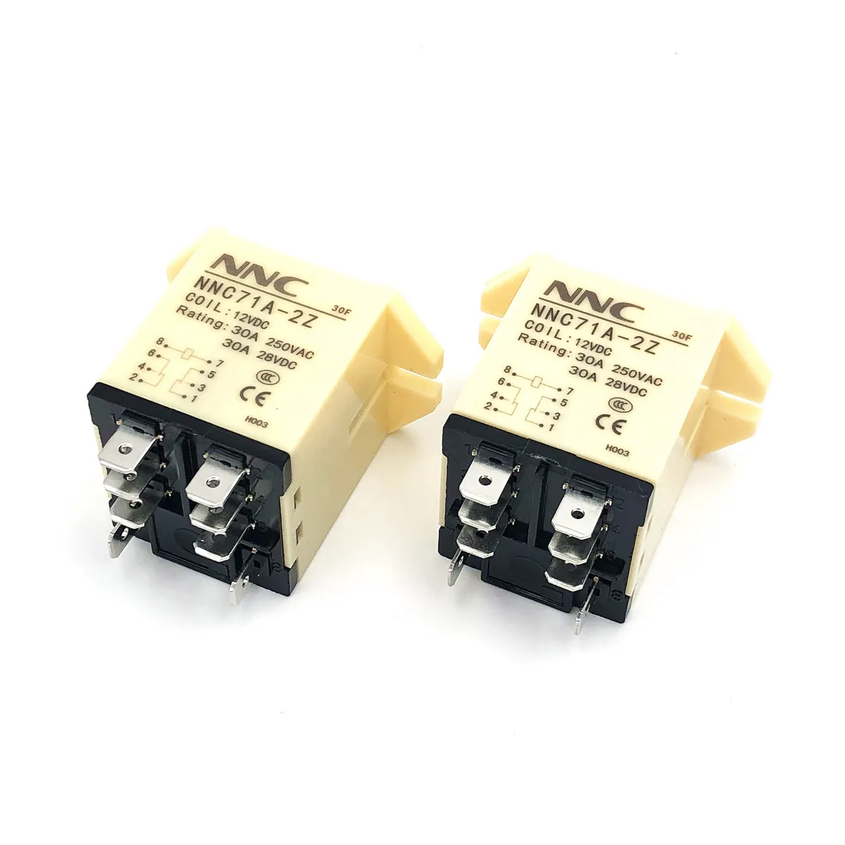 2pcs JQX-30F 2Z 30A HHC71A High Power Relay DC12V DC24V AC110V AC220V Intermediate Relays JQX ...
