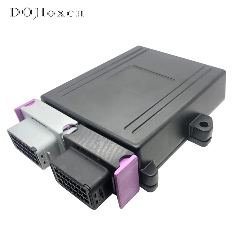 1 Set 2 Hole 24 Pin Way Aluminum Automobile Lpg Ecu Black Box ...