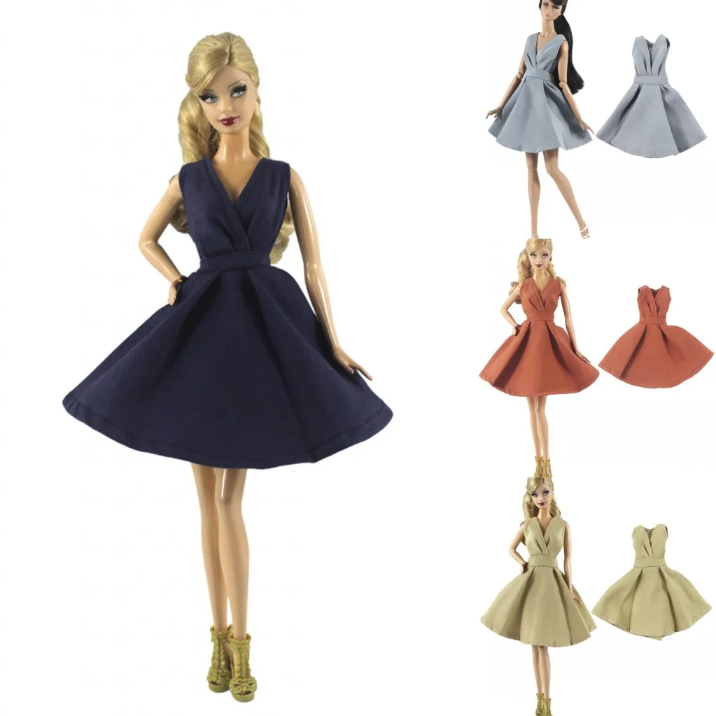 Classical-Doll-Dress-For-Barbie-Doll-Clothes-Outfit-Party-Gown-For ...