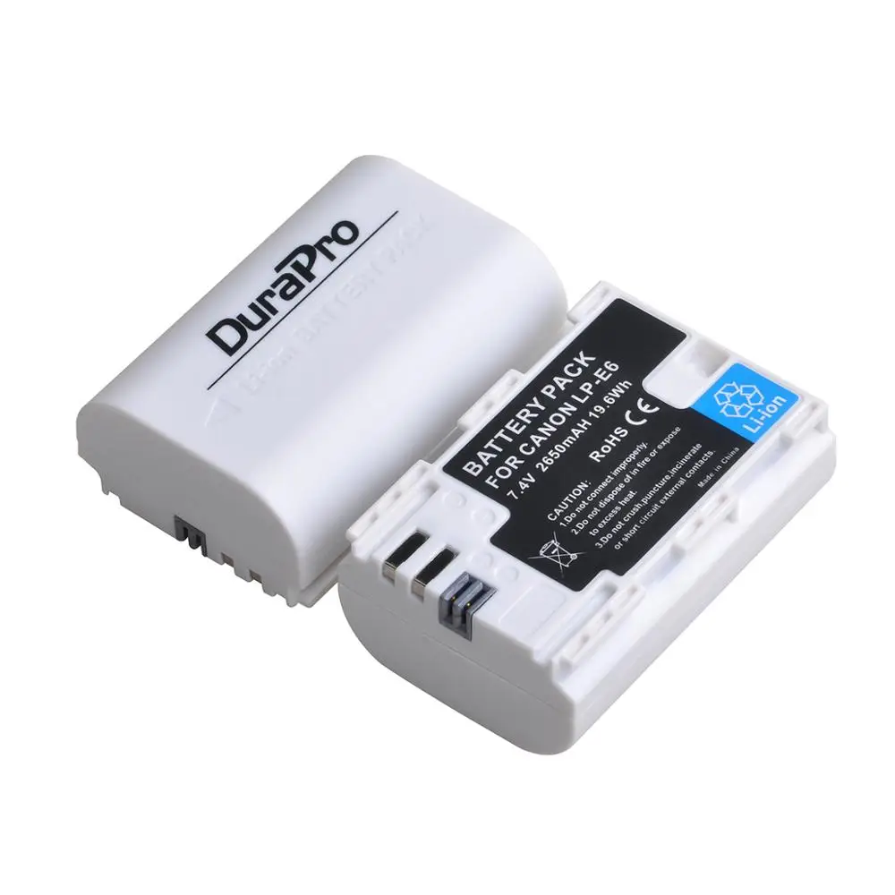 2pc-2650mAH-LP-E6-LP-E6N-LP-E6-E6N-Li-ion-Camera-Battery-LPE6-Bateria ...