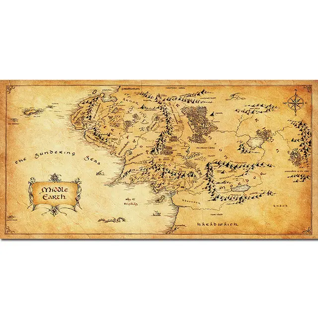 Middle Earth Map The Hobbit