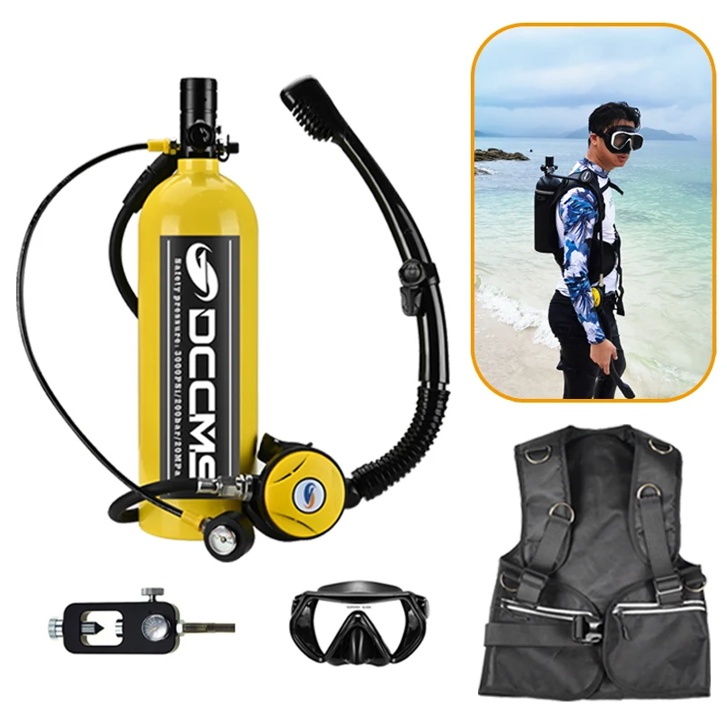 20 Minutes Scuba Diving Equipment 2l Diving Oxygen Tank Mini Scuba ...