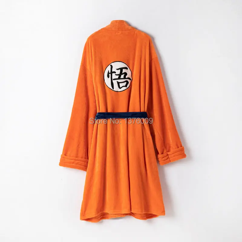 Anime Dragon Ball Son Goku Kimono Bathrobe Gown Cosplay Costume ...