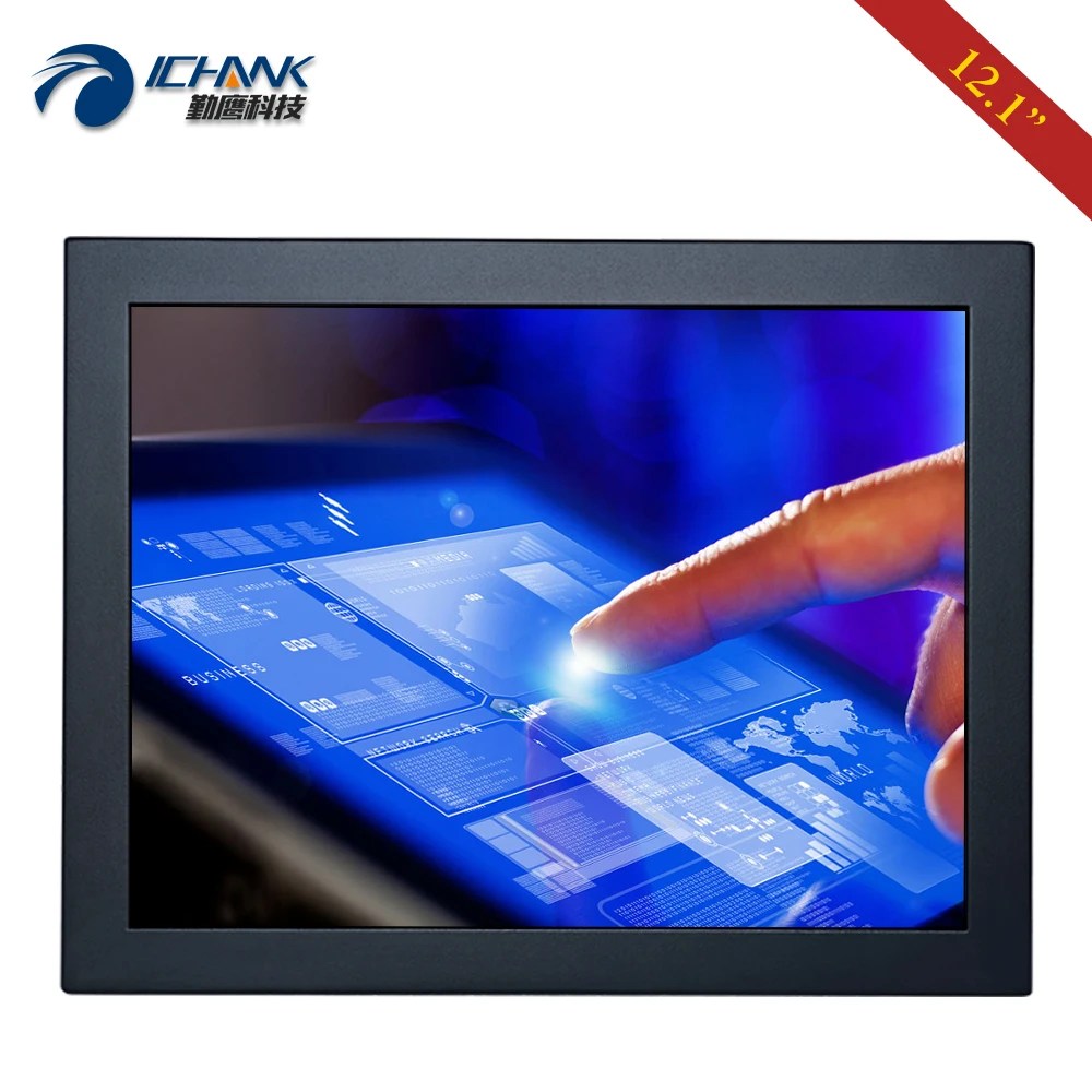 B120TC DUV2/12" 1024x768 4:3 Metal Case Wall mounted Industrial Touch ...