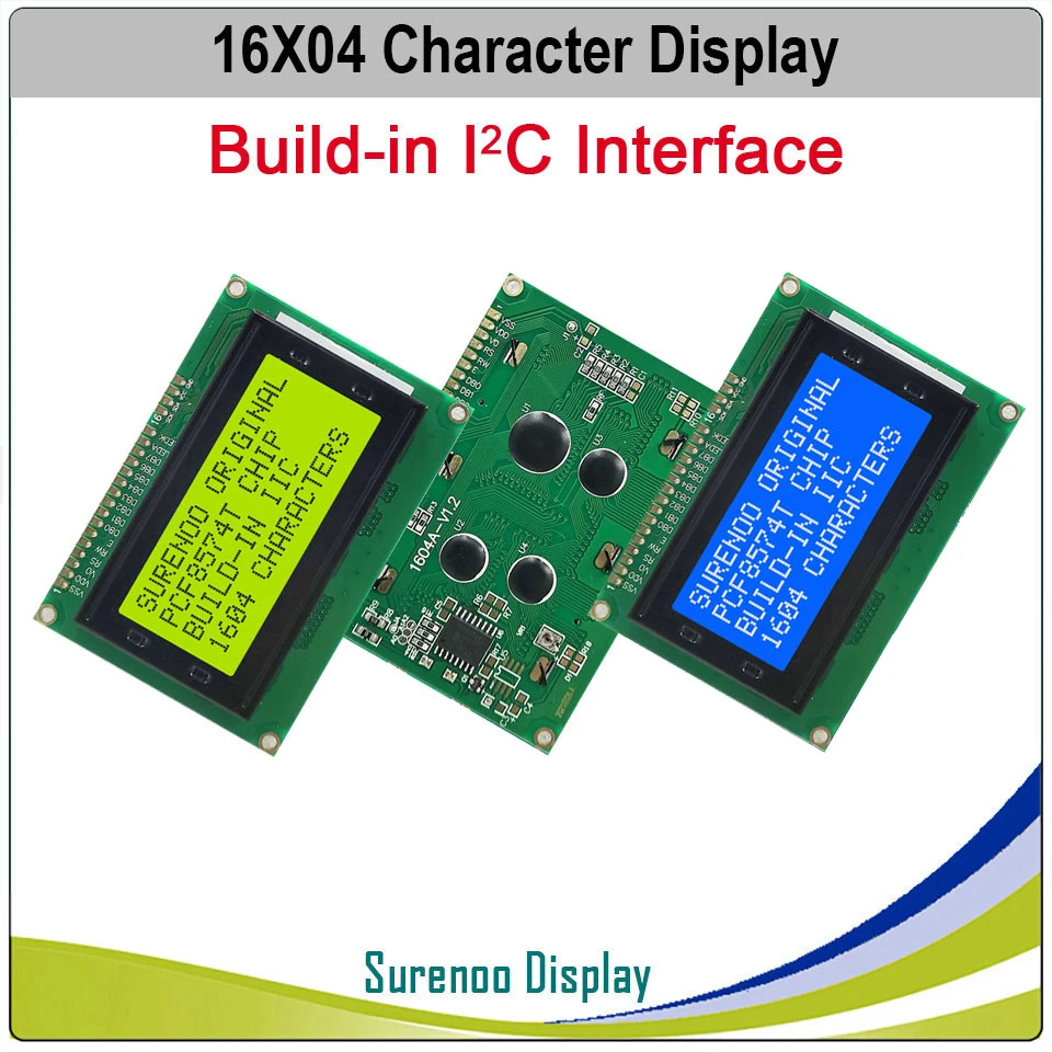 1604 16x4 164 Serail Iic I2c Parallel Character Lcd Module Display ...