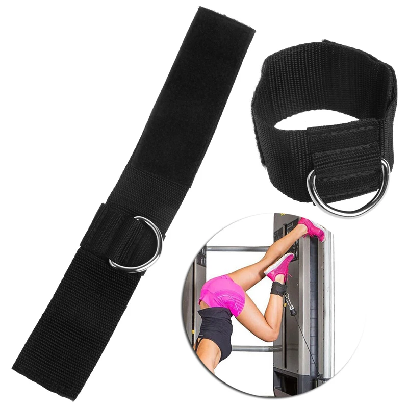 Ankle-D-ring-Strap-Multi-Gym-Cable-Attachment-Thigh-Leg-Pulley-Weight ...