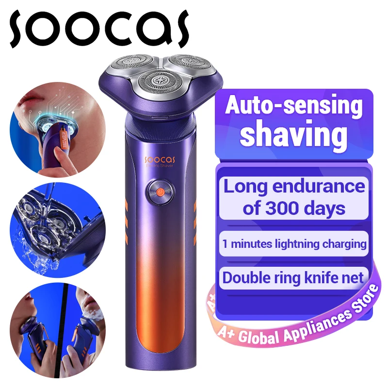Soocas S31 Smart Electric Shaver Auto-shave Razor Man Shaving Machine ...