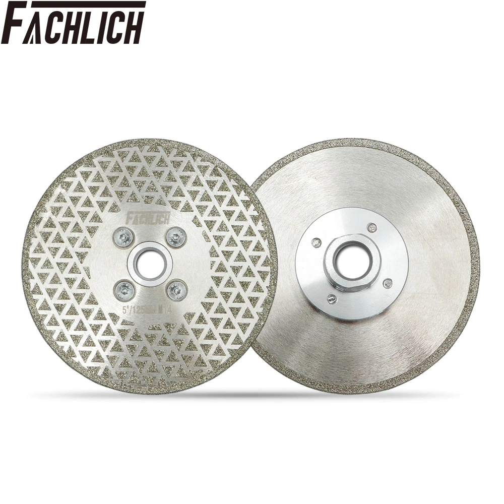 2pcs Diamond Cutting Disc Electroplated Saw Blades M14 Flange Single ...