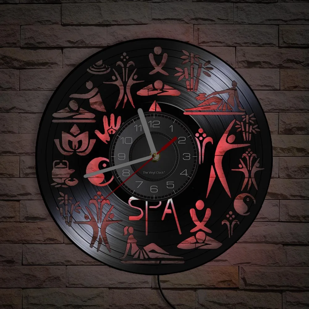 CENTER MASSAGE SPA Wellness Wall clock Vinyl Clock Home Décor Home ...