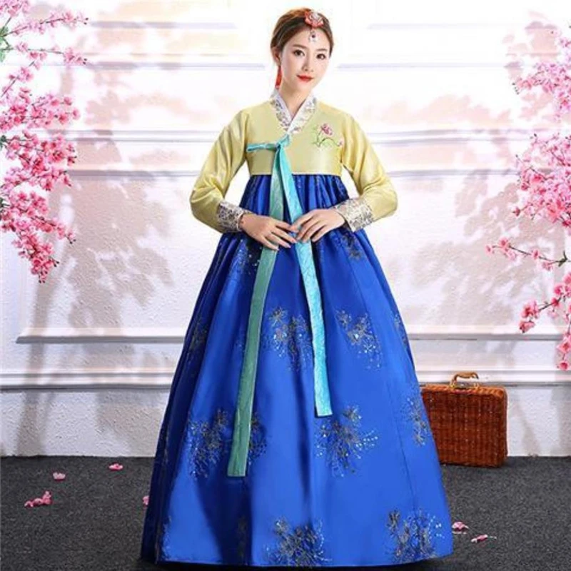 Korean Hanbok Traditional Performance | Traditional Hanbok Female ...