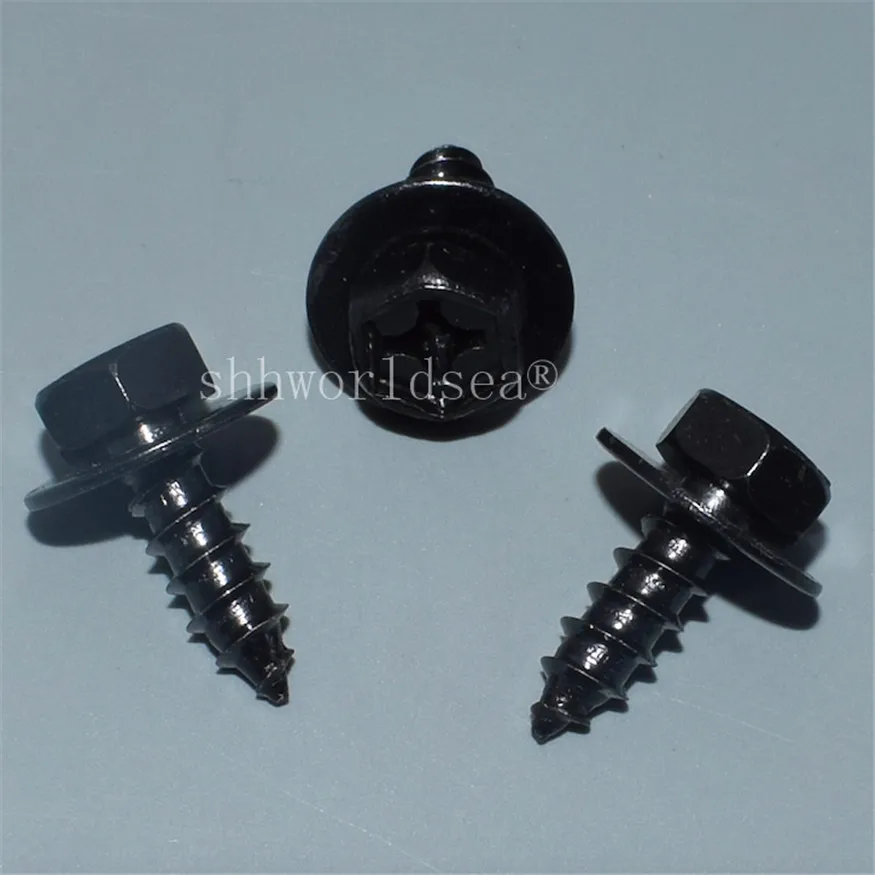 shhworldsea 100pcs 6MM Hexagon Head Self Drilling Screw For Toyota ...