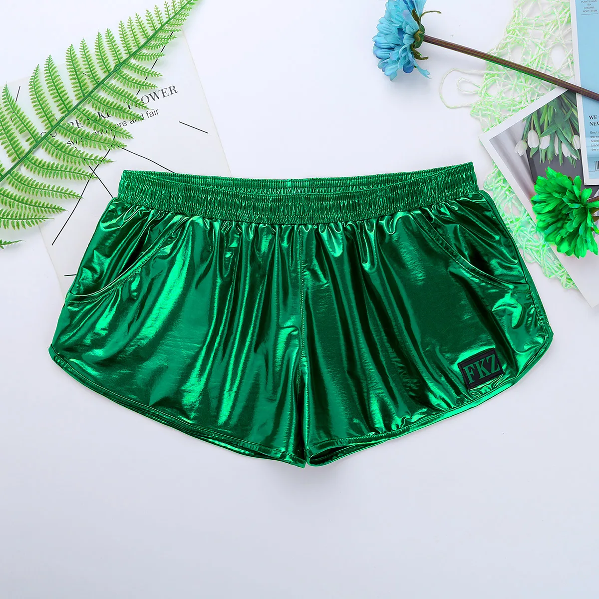 Mens-Shiny-Metallic-Boxer-Shorts-Low-Rise-Elastic-Waistban-Dance-Party ...