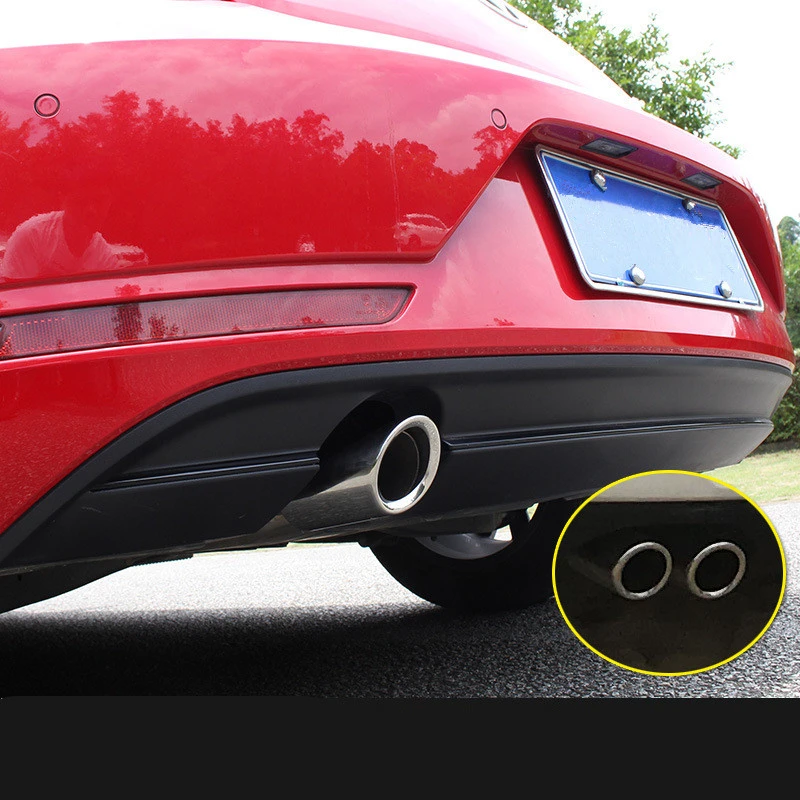 Stainless Steel Car Exhaust Tip Muffler Tips Cat-back System Fit For ...