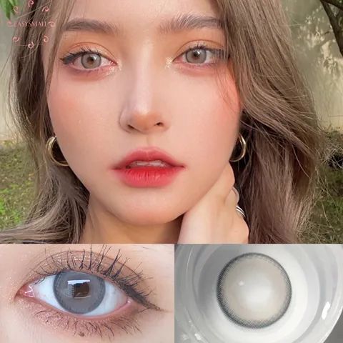 Easysmall Cherry Violet Power Unique Colored Contact Lenses For Eyes ...