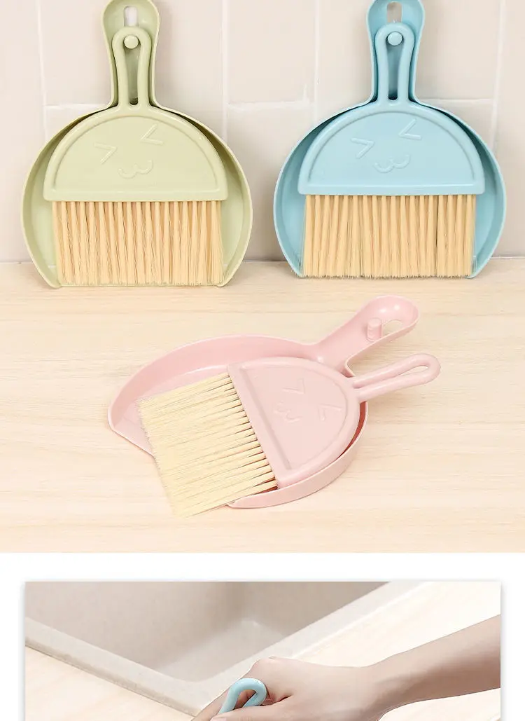 Lavette,Ensemble de Mini-balai de table,brosse de clavier,spatule en ...