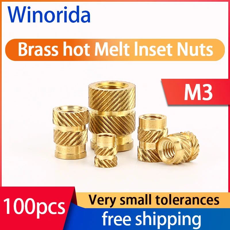 Brass-Hot-Melt-Insert-Nuts-Heating-Molding-Copper-Thread-Inserts-Nut-SL ...
