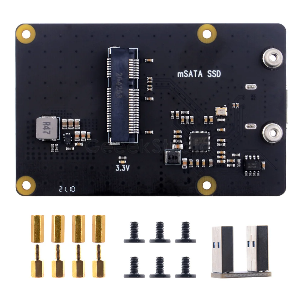 Raspberry 4 X857 V2.0 mSATA SSD Shield Expansion Board for Raspberry Pi ...